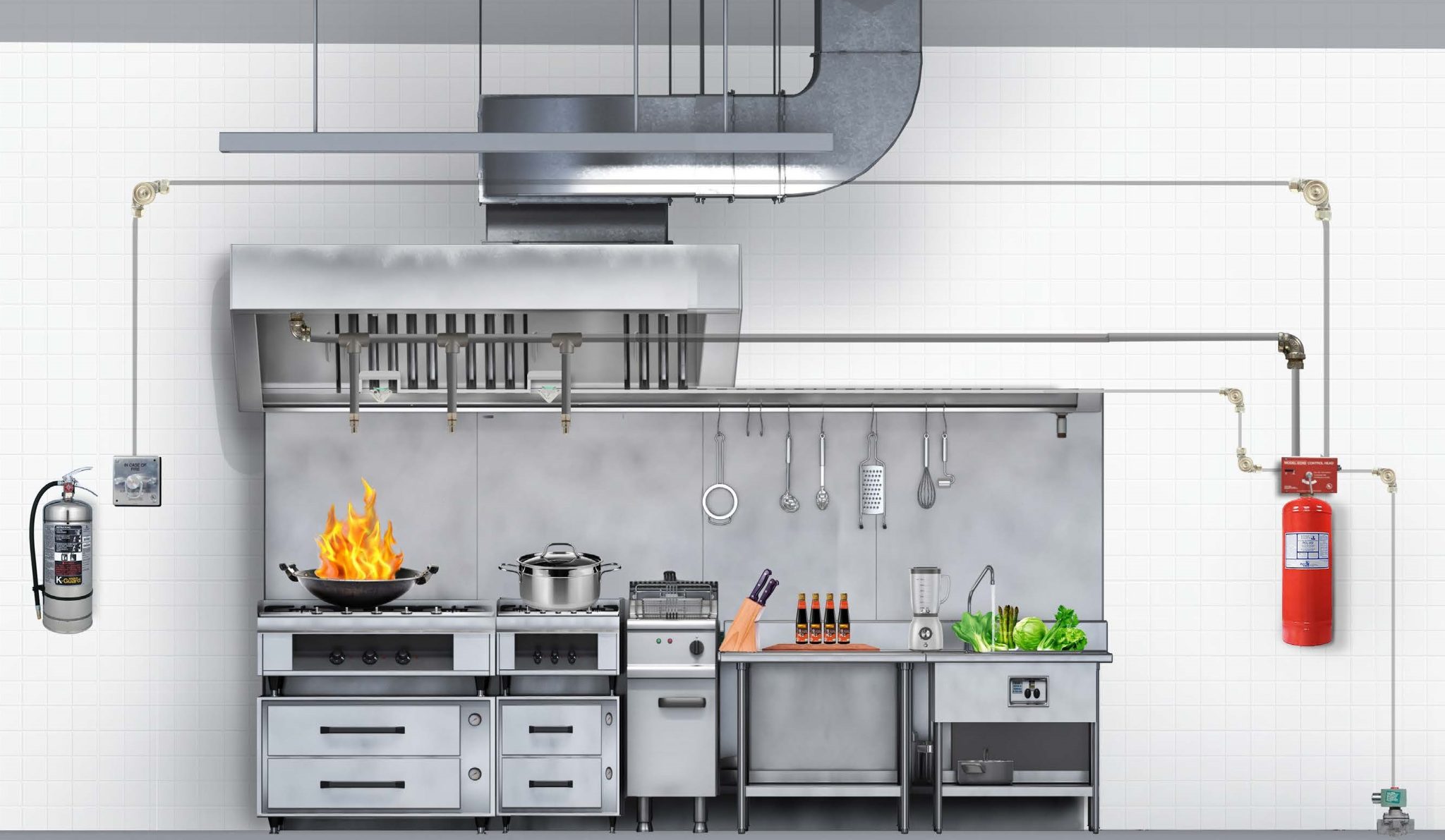 Pyrochem Kitchen Suppression System - Apex Fire System
